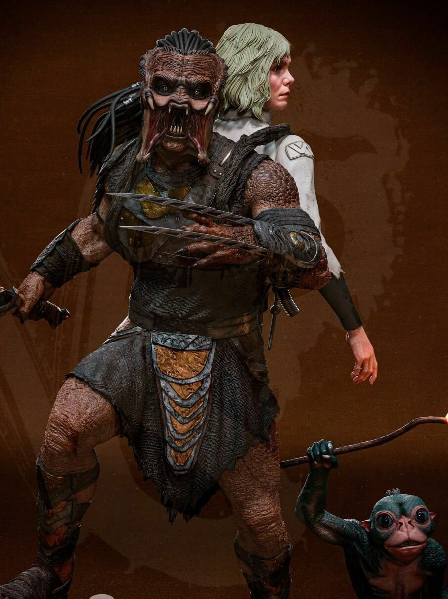 Диорама -Бесплодные земли Дэка-хищника(Dek Predator Badlands ). Не окрашена. Высота 26 см.