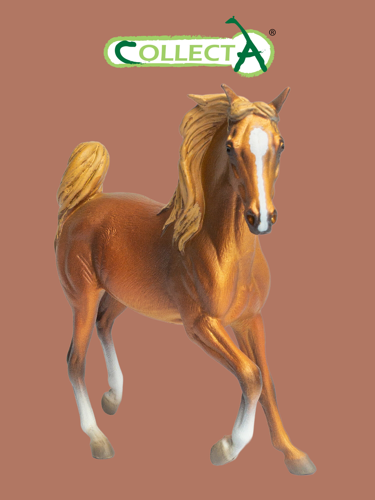 Фигурка лошади Collecta "Арабская кобыла Золотой каштан", высота 12 см, 88475b