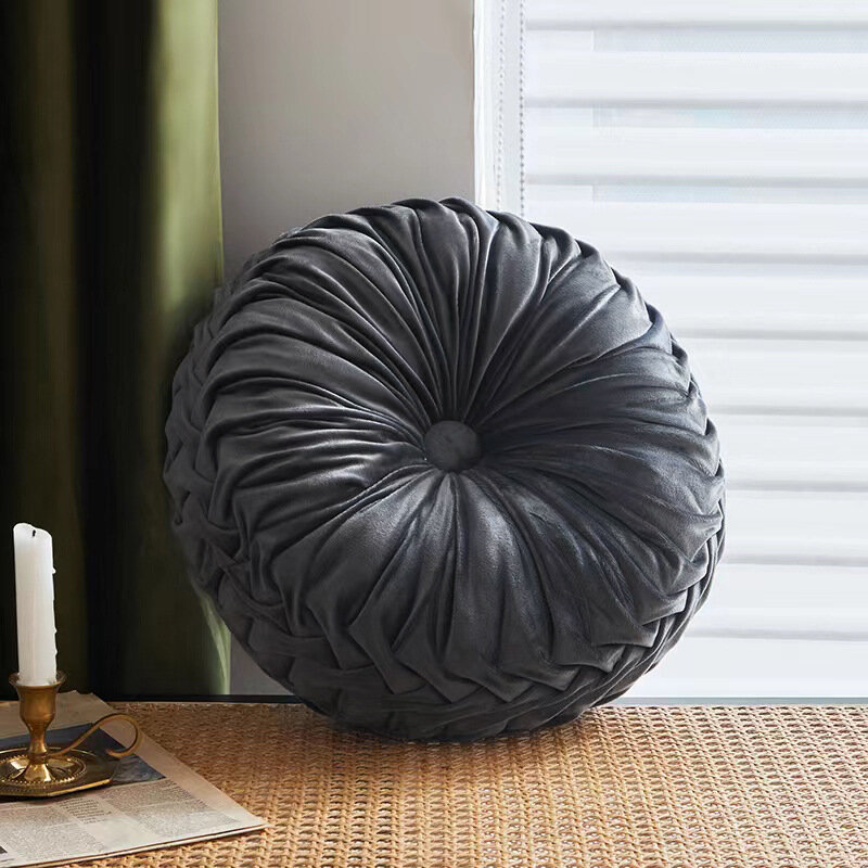 Подушка Florescence Amazon Hot Style Ins Wind, круглая, плюш, 38x10 см