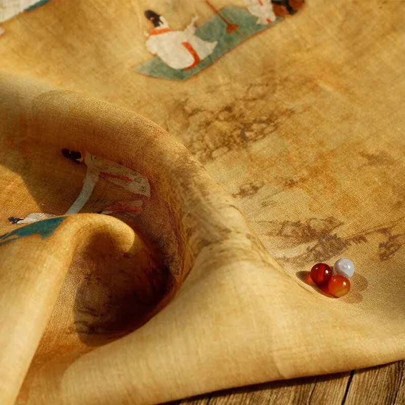 Ткань рами 1,4 м для пошива ханьфу 2