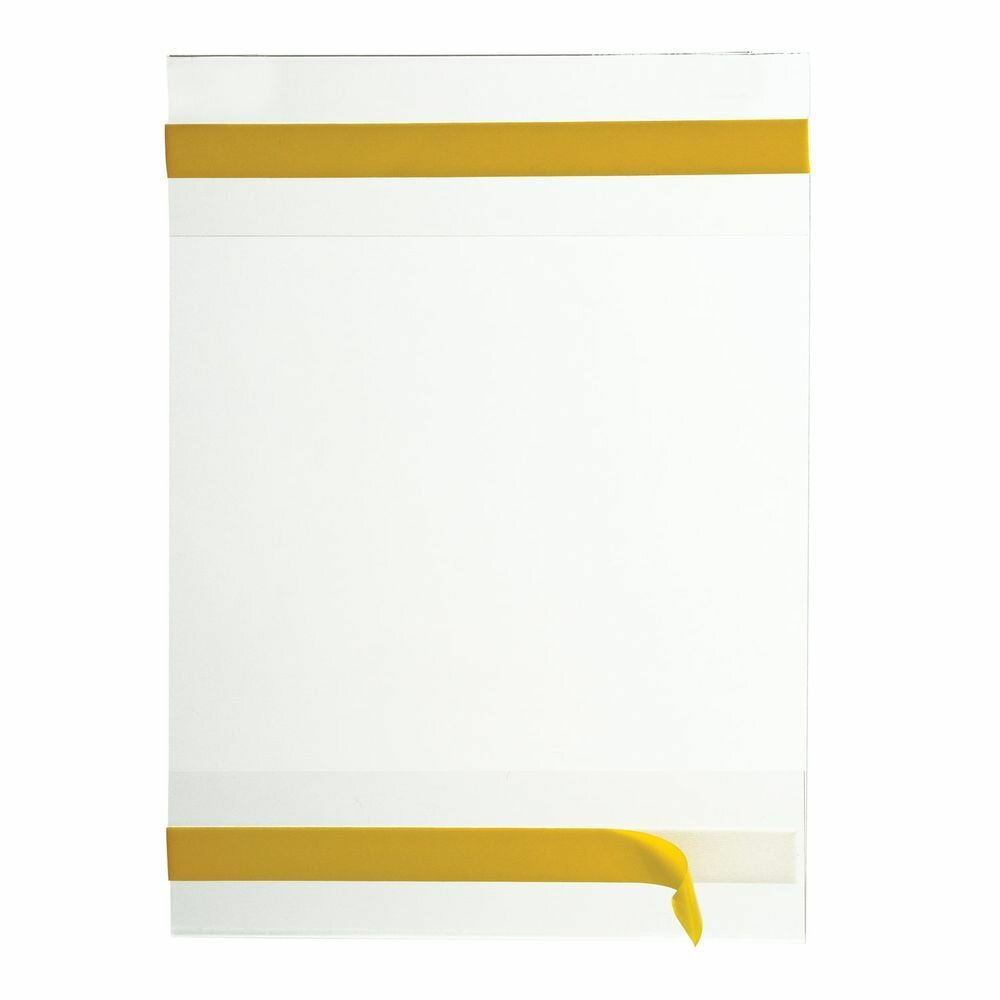 Карманы информационные самоклеящиеся PS-T, А5, вертикальные, комплект 10 шт, ПЭТ, толщина 0,3 мм