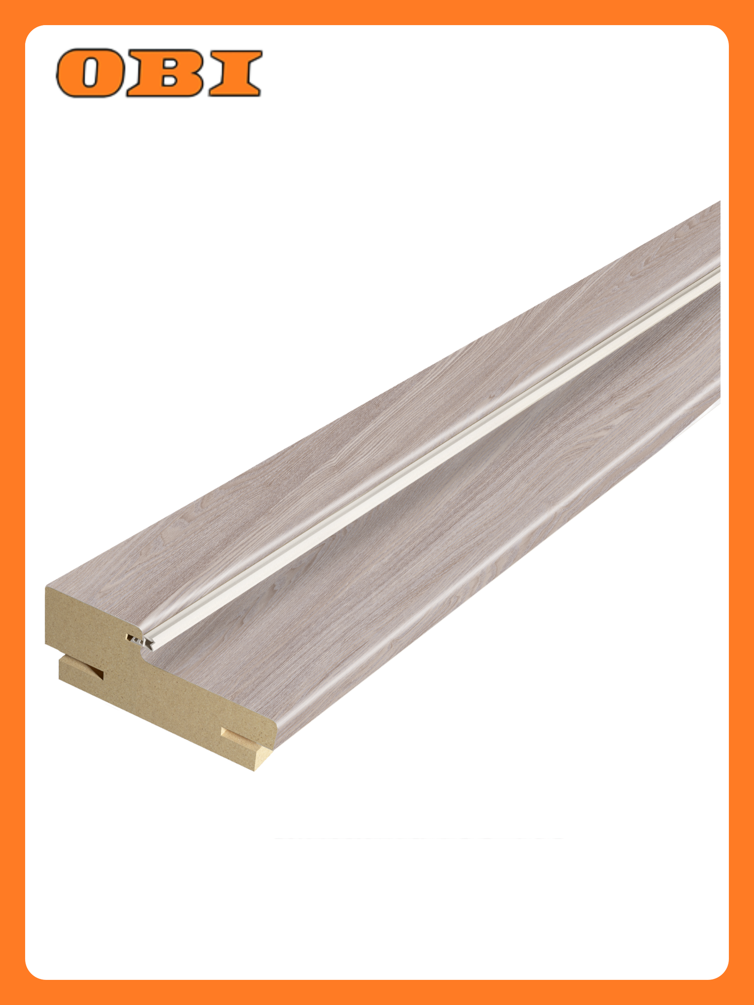 Коробка дверная VELLDORIS, телескопическая, дуб анкор нордик, 2100х74х30 мм