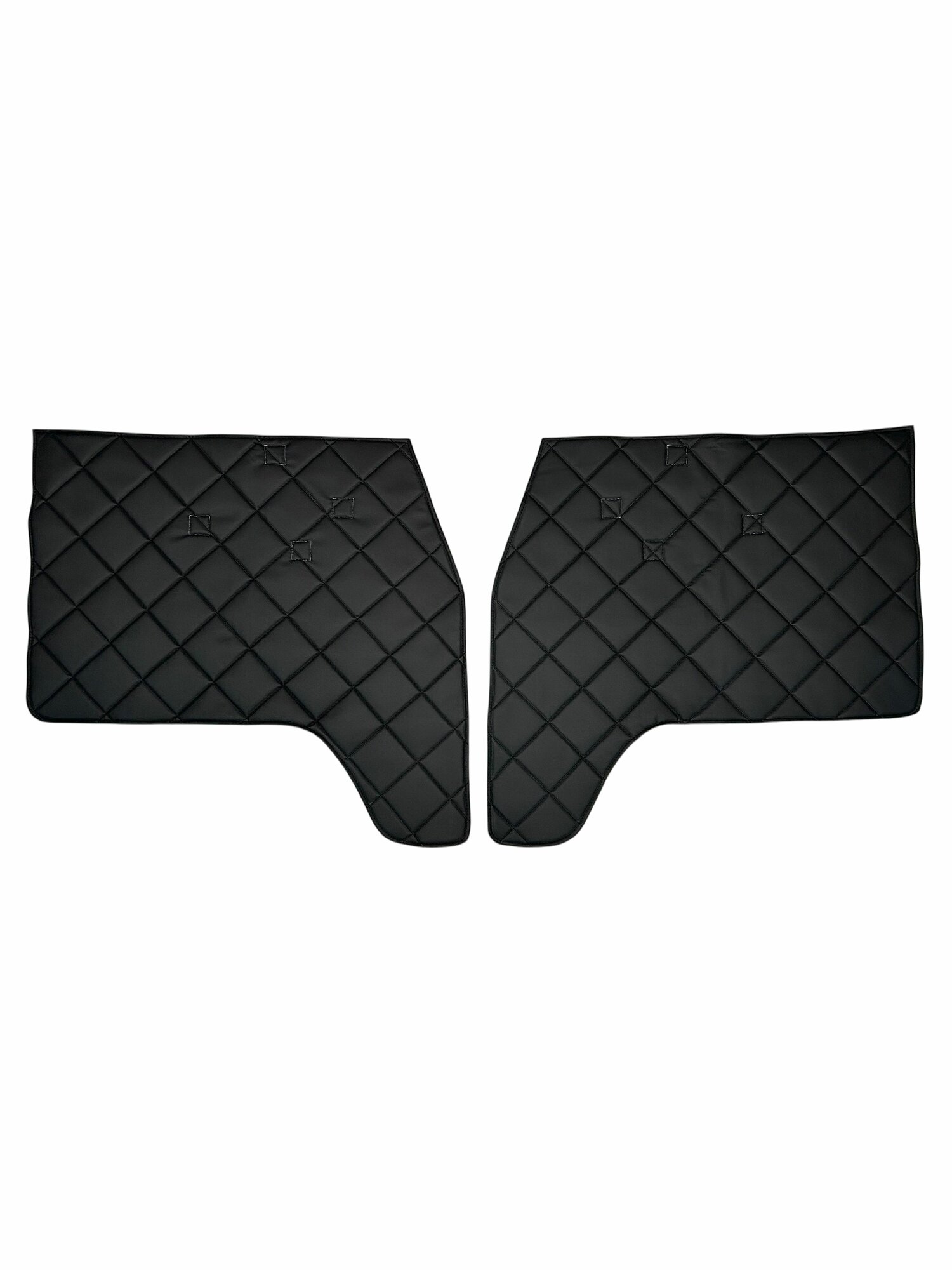 Обивка дверей УАЗ 452, Буханка (винилкожа, ватин) чёрный ромб