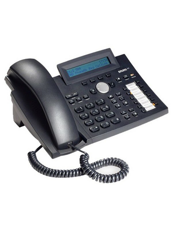VoIP-телефон Snom 320, громкая связь, монохромный дисплей, черный — фото 1
