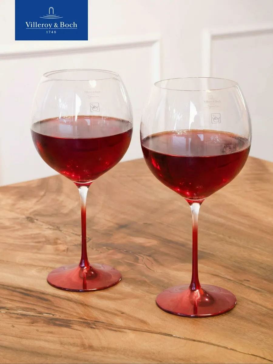 Набор бокалов для бургундского 1090 мл, 2 шт, Allegorie Premium Rosewood, Villeroy & Boch, Хрустальное стекло