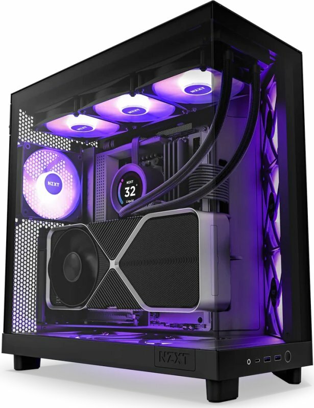 Корпус ATX NZXT H6 Flow RGB (2023) black (CC-H61FB-R1)