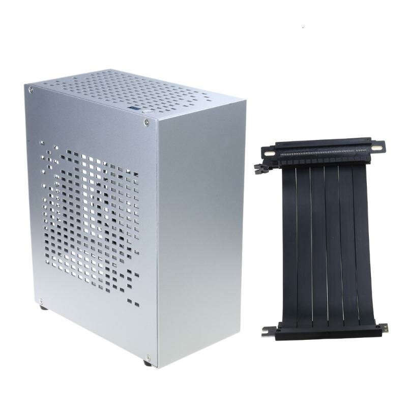Корпус Mini ITX для ПК с поддержкой видеокарты RTX 2070, Серебро