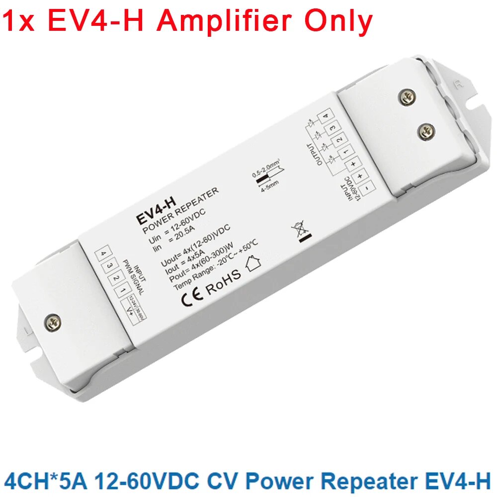 EV4-H Power Repeater 4CH*5A 12-60VDC