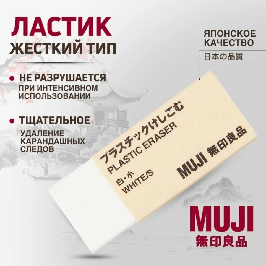 Набор MUJI - карандаш, ластик — фото 1