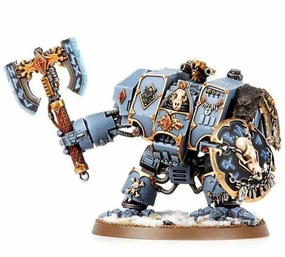 Смола Миниатюра Warhammer 40000 Space Wolves Venerable Dreadnought / миниатюр для настольной игры Упражнения для раскрашивания