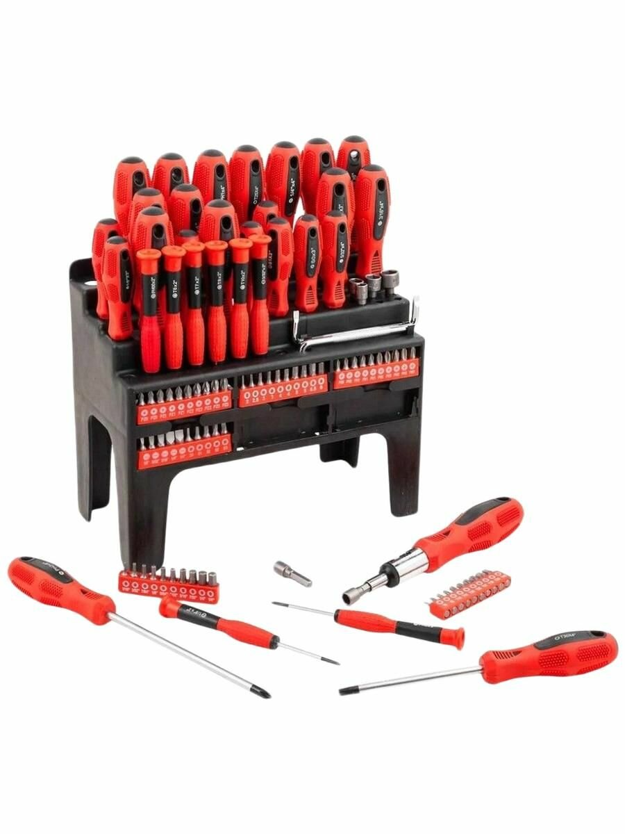 Набор отверток и бит 100 предметов, на пластиковом стенде JBC-10100(62023)