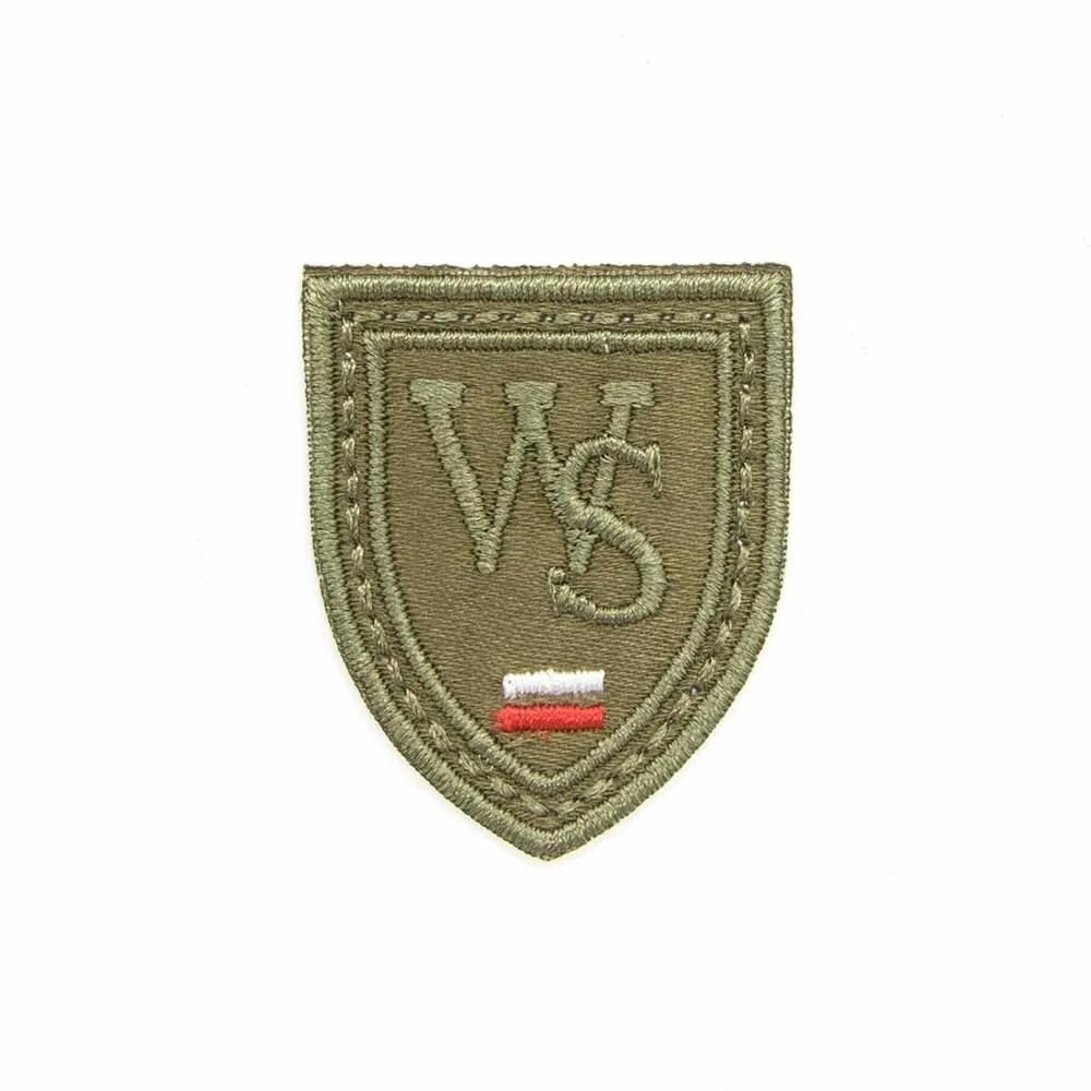 Термоаппликация Hobby&Pro "Герб WS", хаки, 2,9х3,5 см, для украшения текстильных изделий