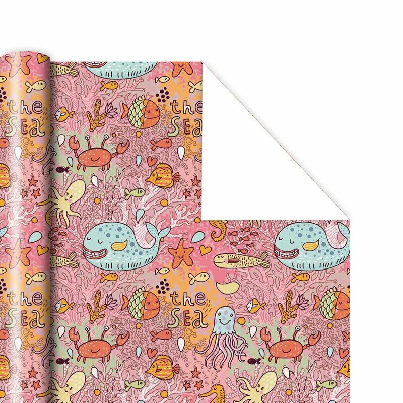 Крафтовая бумага EMWSJW 50*70 см Розовый, 12