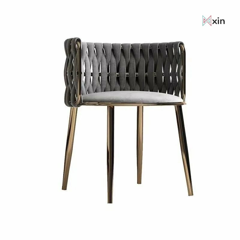 Стул "Массивное кованое железо", металлический каркас, серый, 1шт