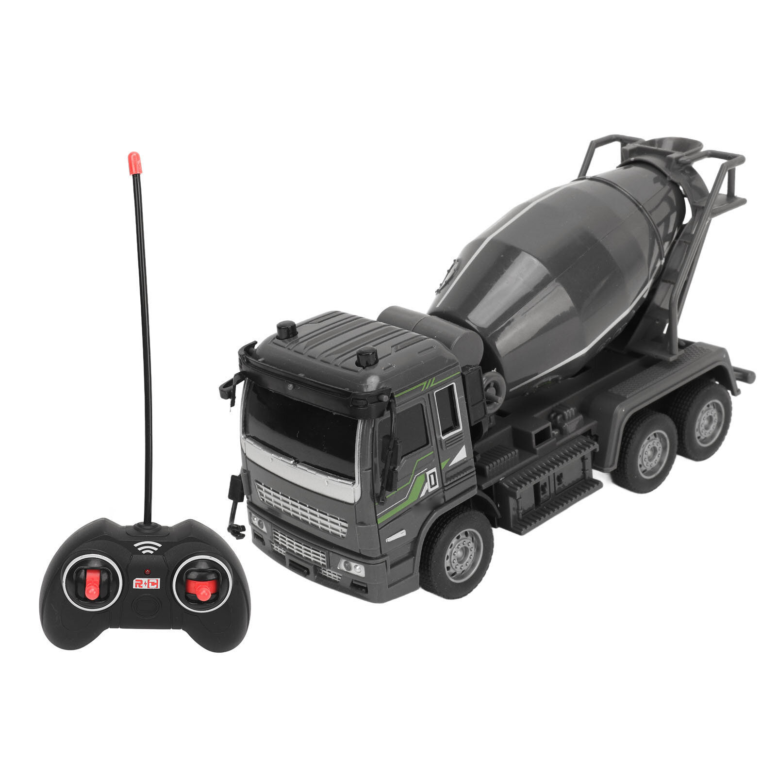 Детский радиоуправляемый бетоносмеситель в масштабе 1:32, 4-позиционный, пластиковый, игрушечный.