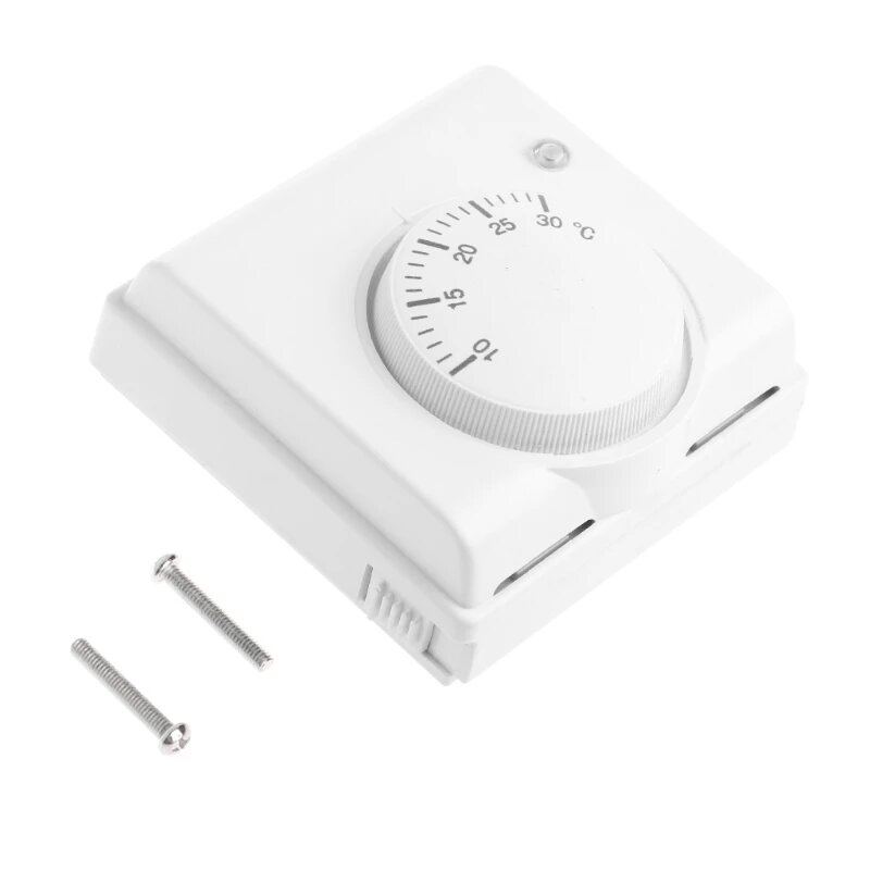 220 В 6А механический комнатный термостат регулятор температуры для кондиционера напольный газовый котел отопление универсальный