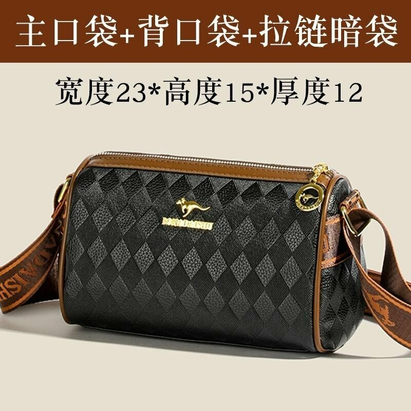 2024 Гонконгская сумка-цилиндр для старшего поколения, женская сумка через плечо, большая вместимость, широкий ремень, распродажа, подушка-сумка для женщин