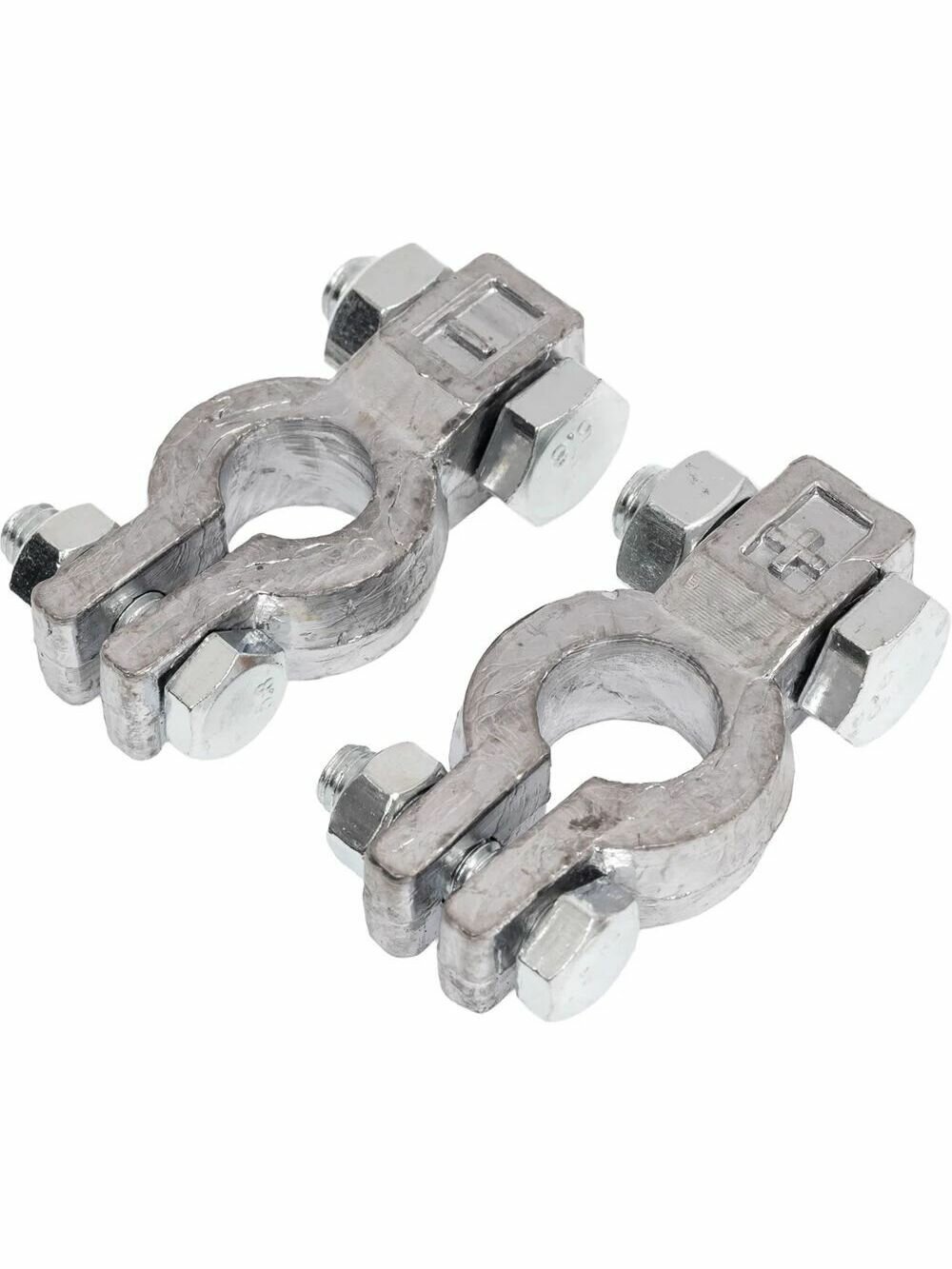 Универсальные усиленные клеммы АКБ дали-авто свинцовые, болт сбоку DA-02530