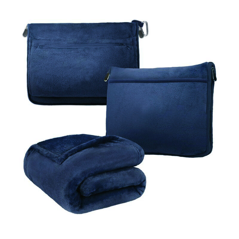 Фланелевое одеяло-подушка 2-в-1, дорожное одеяло, плед, портативное съемное одеяло для самолета, коралловое флисовое одеяло