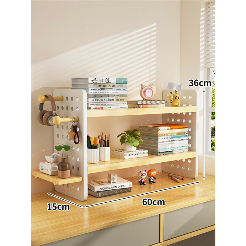 Настольная полка для хранения, органайзер для стола, многоярусная книжная полка, офисный стол, перфорированная панель, полка для размещения