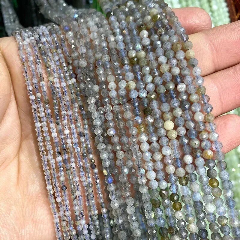 LUOMAN XIARI Зеленая яшма бусины 2 3 4 мм