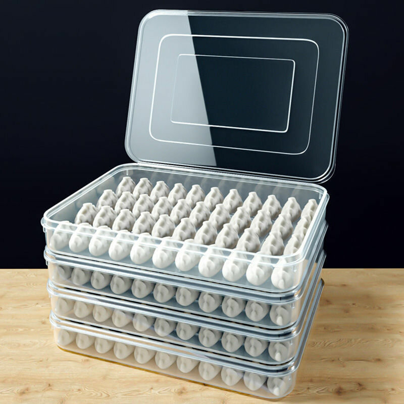 Коробка для пельменей, подставка для замороженных пельменей, подставка для тортов, быстрозамороженная коробка для хранения в холодильнике, многослойный домашний поднос для вонтонов