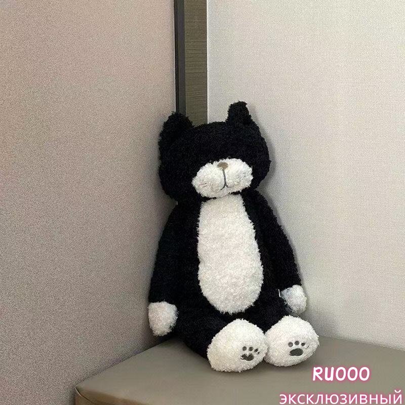 Игрушка мягкая "Огромный мягкий котенок", плюш, 70 см, черный