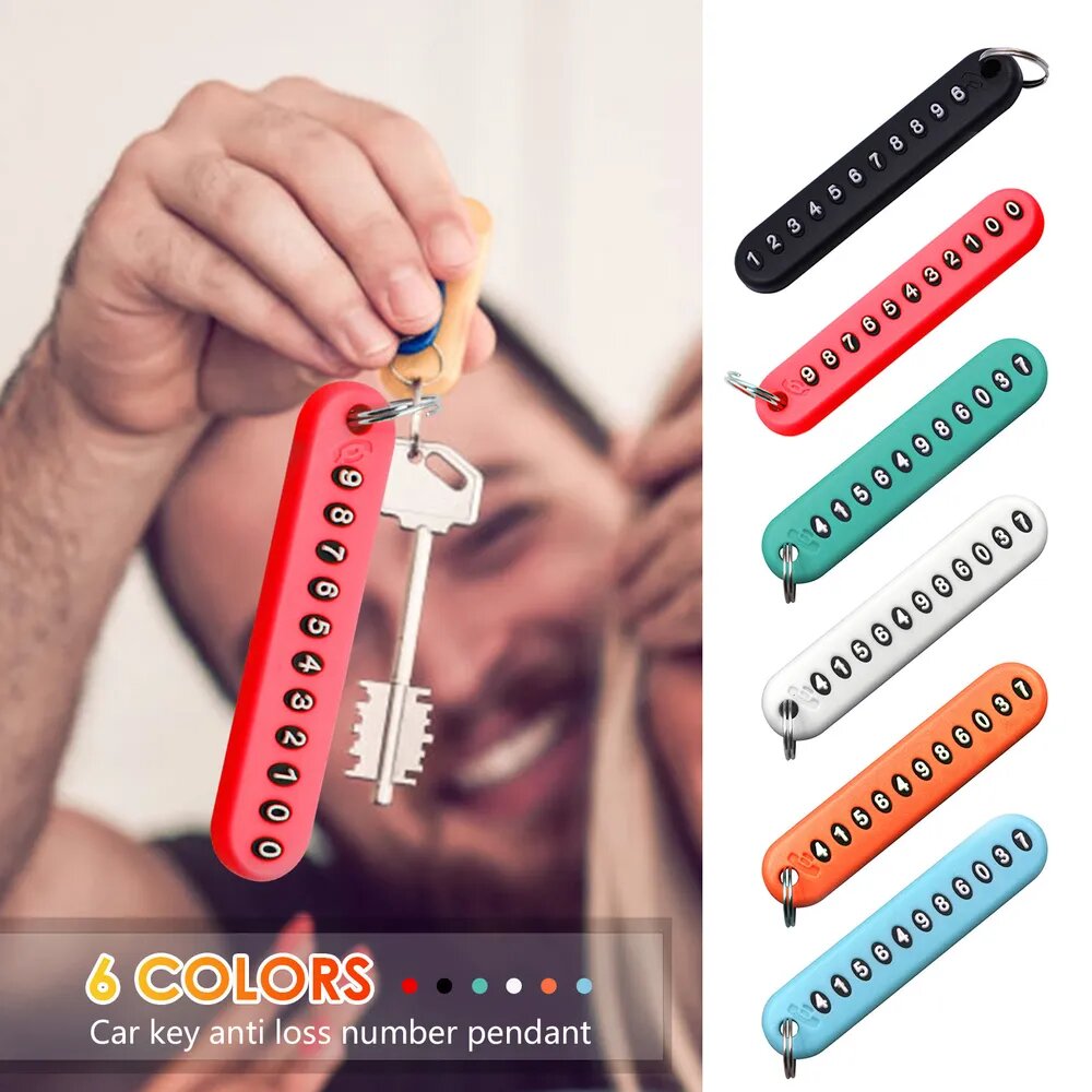 Брелок автомобильный "FD", защита от потери, пластик/силикон