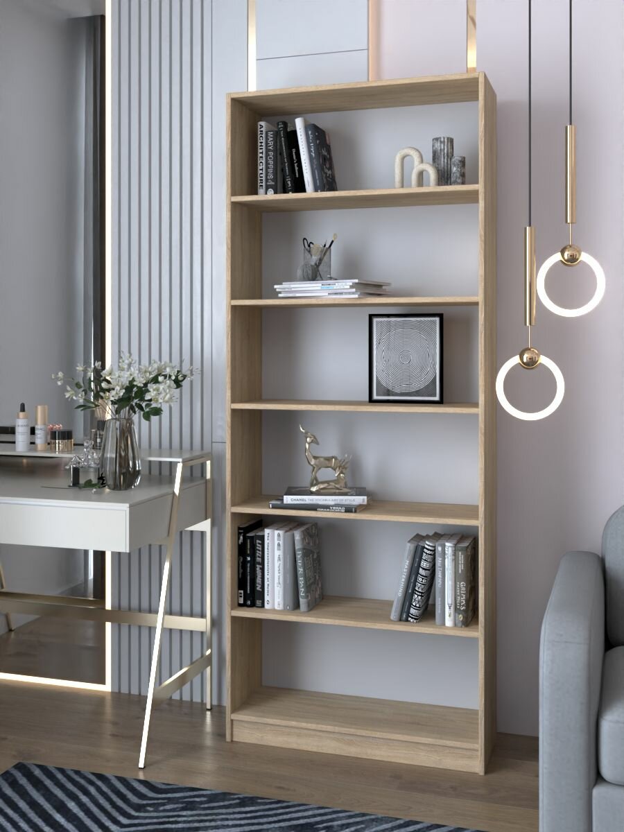 Стеллаж Билли деревянный напольный 80 х 202 х 28 см