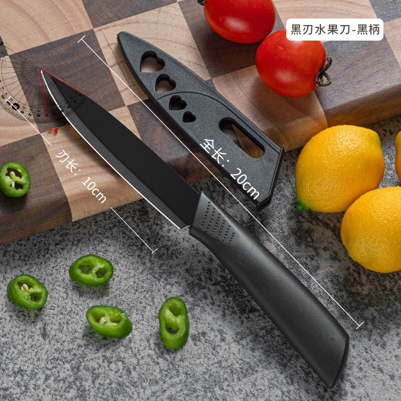 Кухонный нож, бытовой нож, нож для нарезки мяса, фруктовый нож, женский нож, кухонный нож с черным лезвием, шеф-нож, продажа напрямую от производителя