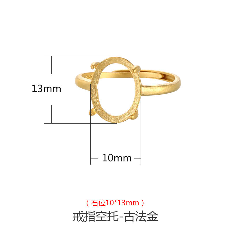 Горячая распродажа SG: кольцо из 925 стерлингового серебра, простая овальная оправа для DIY ювелирных изделий, оправа для янтарного кольца, оправа для нефрита и бирюзы, серебряная оправа для бриллианта