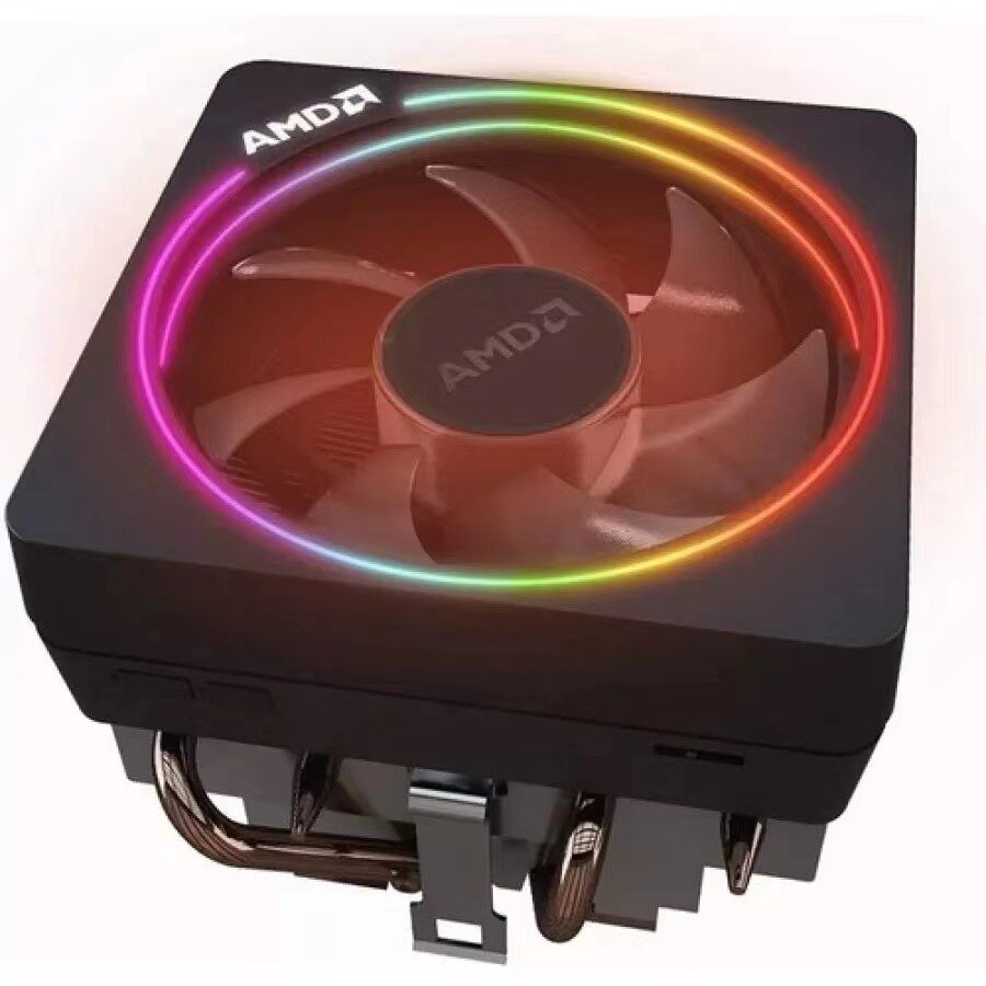 Оригинальный кулер AMD высотой 56 мм R5 4500/5500/5600G с RGB подсветкой, бесшумный вентилятор AM4