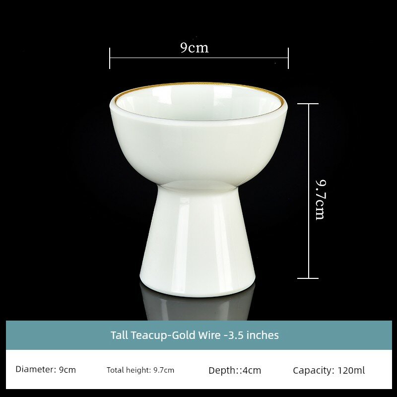 Минималистичная высокая меламиновая чаша в скандинавском стиле с черной окантовкой и ножкой для ресторанов, креативная