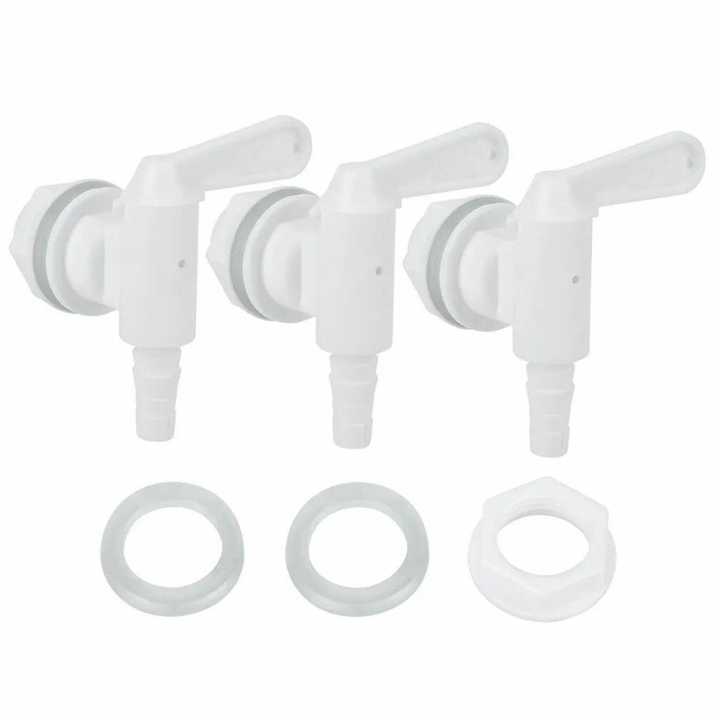 Пластиковый кран для домашнего пивоварения, набор из 3 штук, с удобным клапаном и принадлежностями для розлива пива в бутылки для ферментации