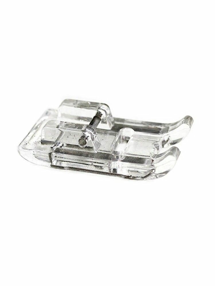 Прозрачная лапка для аппликации и декоративных стежков, универсальная швейная лапка для машин, лапка с зазором для видимости строчки, аксессуар для шитья и ремонта