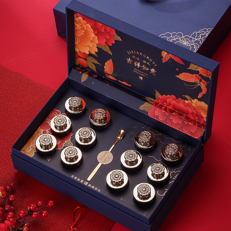 Маленькая банка упаковочная коробка подарочная пустая коробка американский женьшень черная годжи ягоды Джин Джун Мэй сломанное серебро универсальная высококачественная чайная пустая подарочная коробка