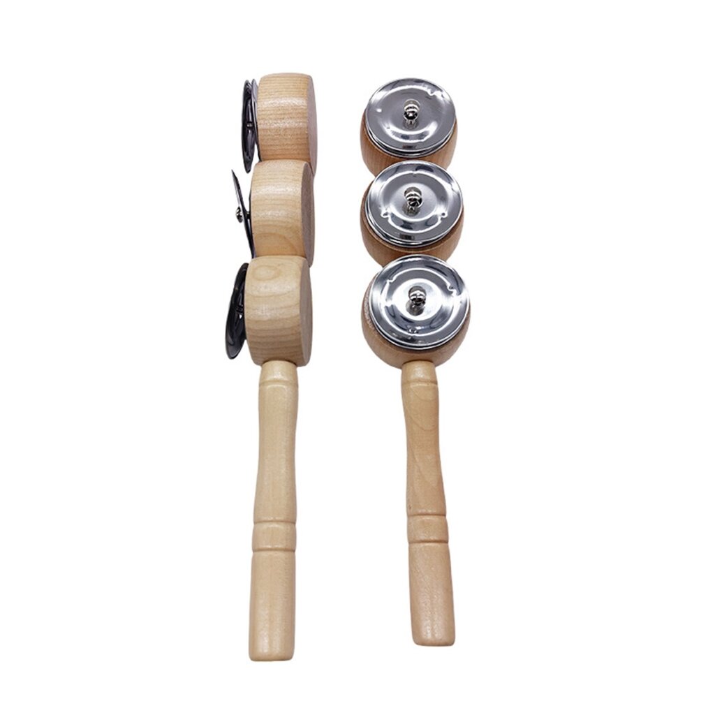 Бубенные палочки, ударные инструменты, колокольчики, погремушка, шейкер, ручной бубен, дошкольная образовательная музыкальная игрушка