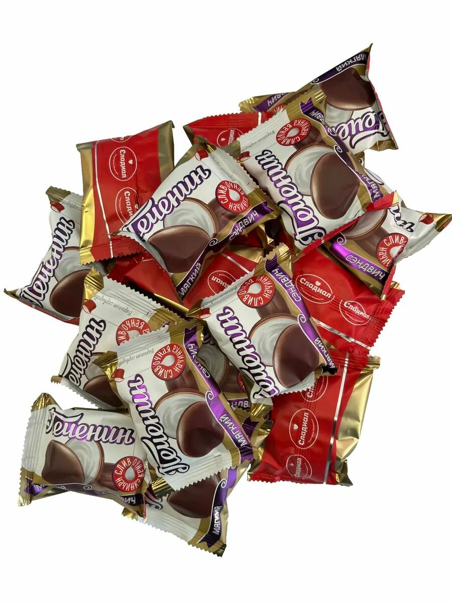 Печенье сдобное со сливочным кремом в глазури 2000г