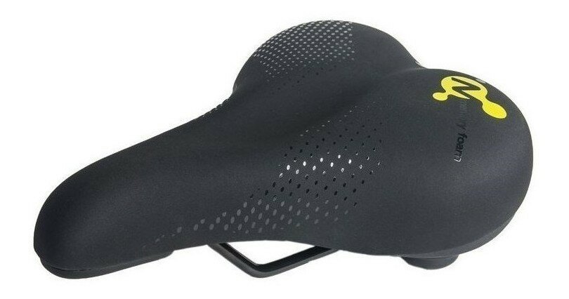 Седло велосипедное DDK D-5346 комфорт, для города с эластомером, с гелевыми вставками, пена memory foam, унисекс