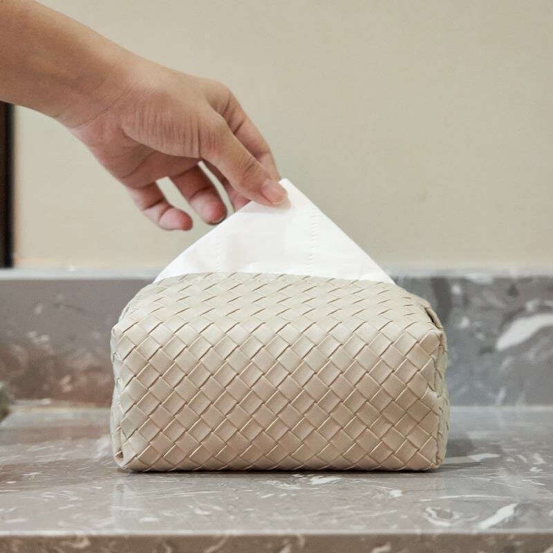 Легкая роскошная кожаная коробка для салфеток, автомобильная коробка для хранения салфеток, настенная многофункциональная коробка для салфеток, коробка для салфеток в ванной