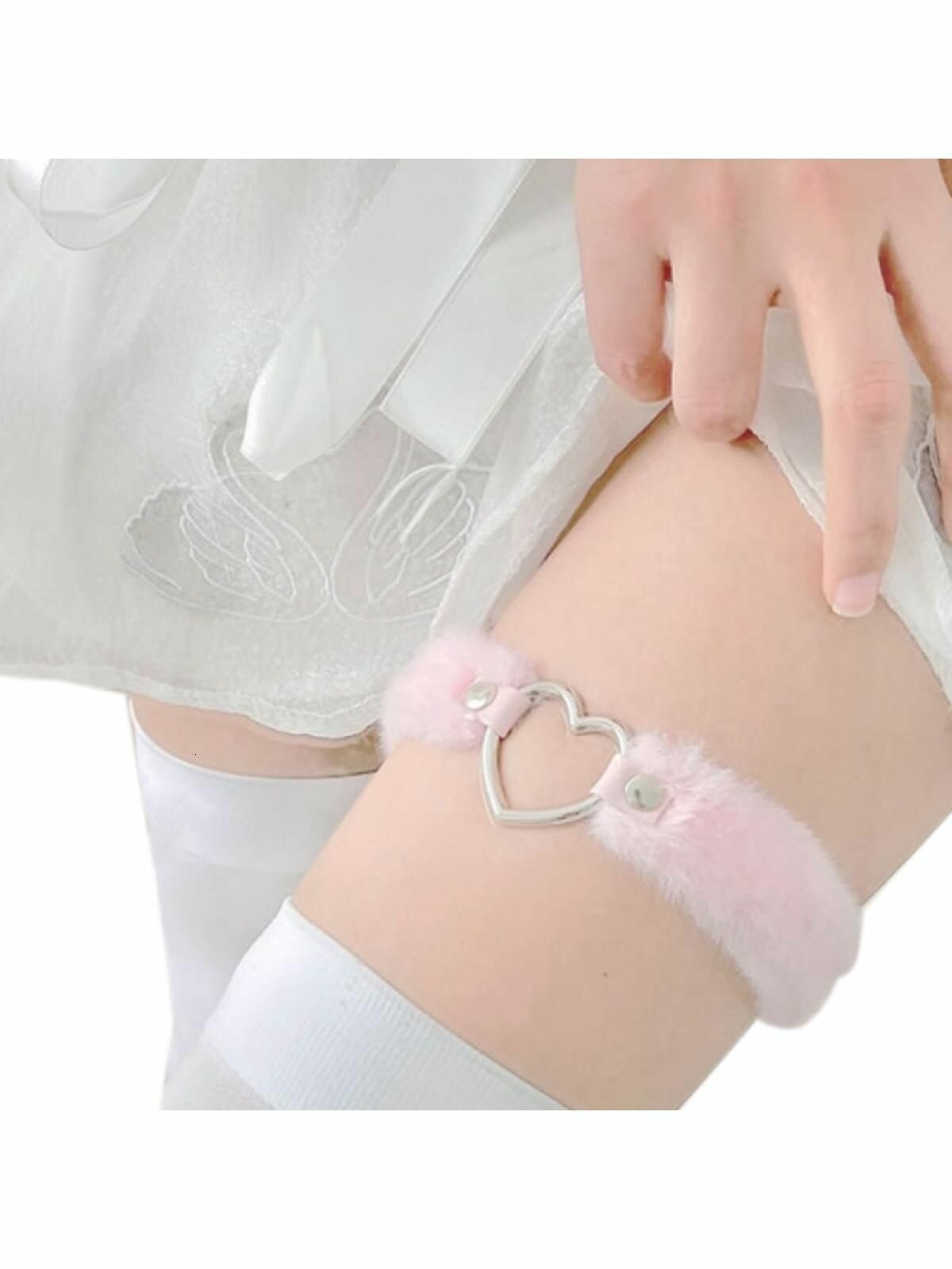 Женские подвязки для ночного клуба, эластичный пояс для чулок, Розовый