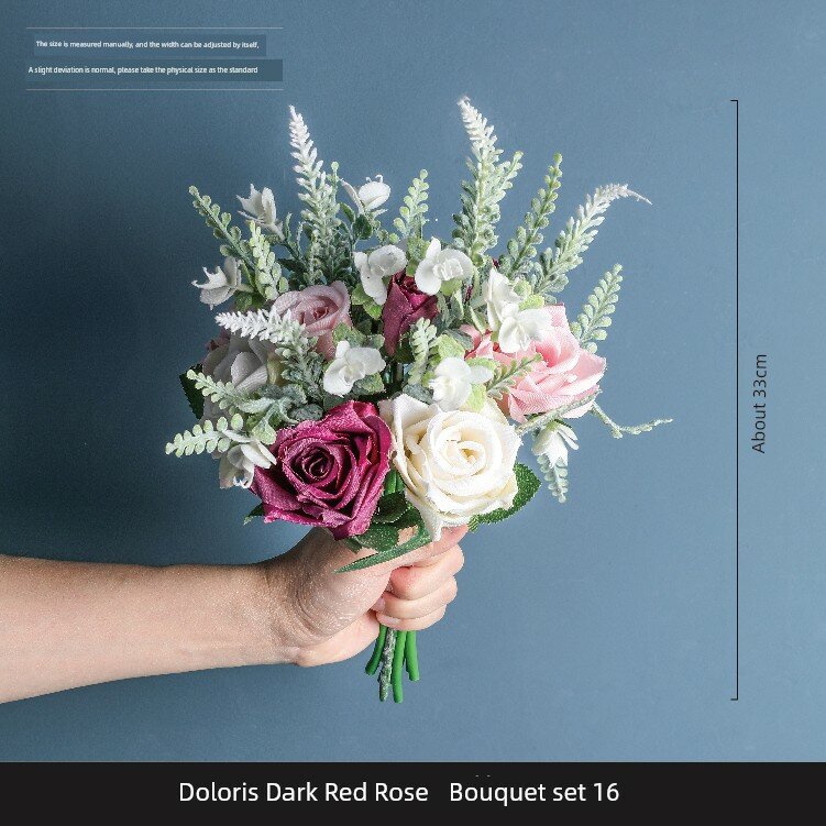 Искусственный букет в скандинавском стиле для украшения гостиной и обеденного стола, искусственные розы, реквизит для