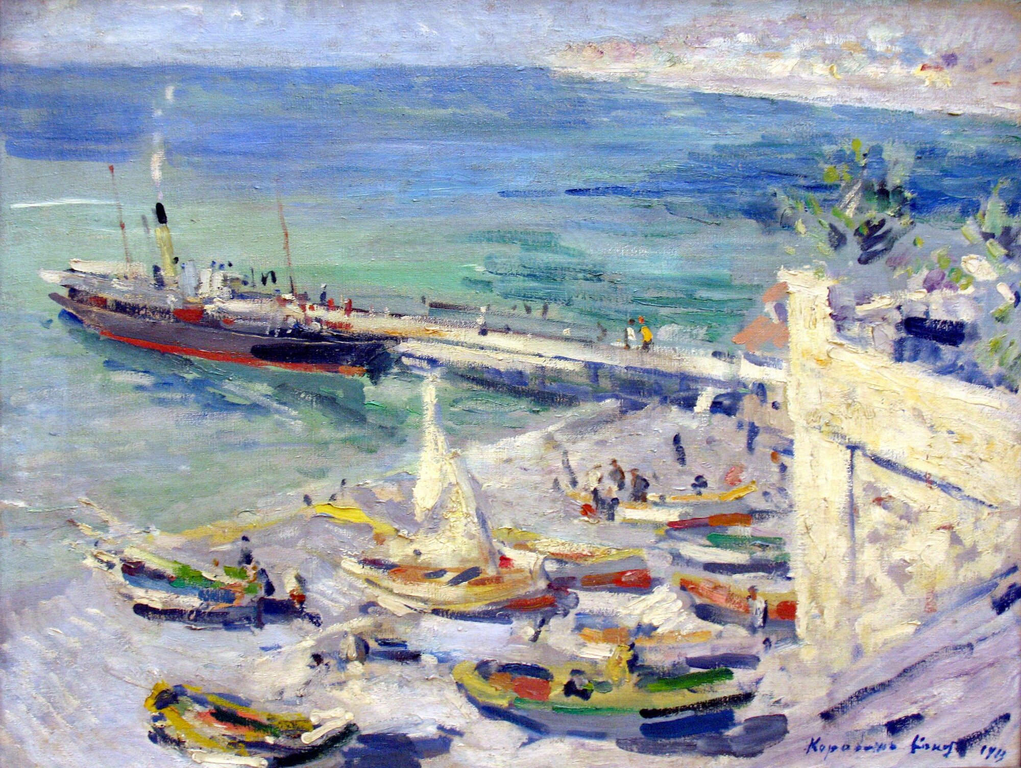 Картина Коровина Константина Набережная в Крыму 80х60 см