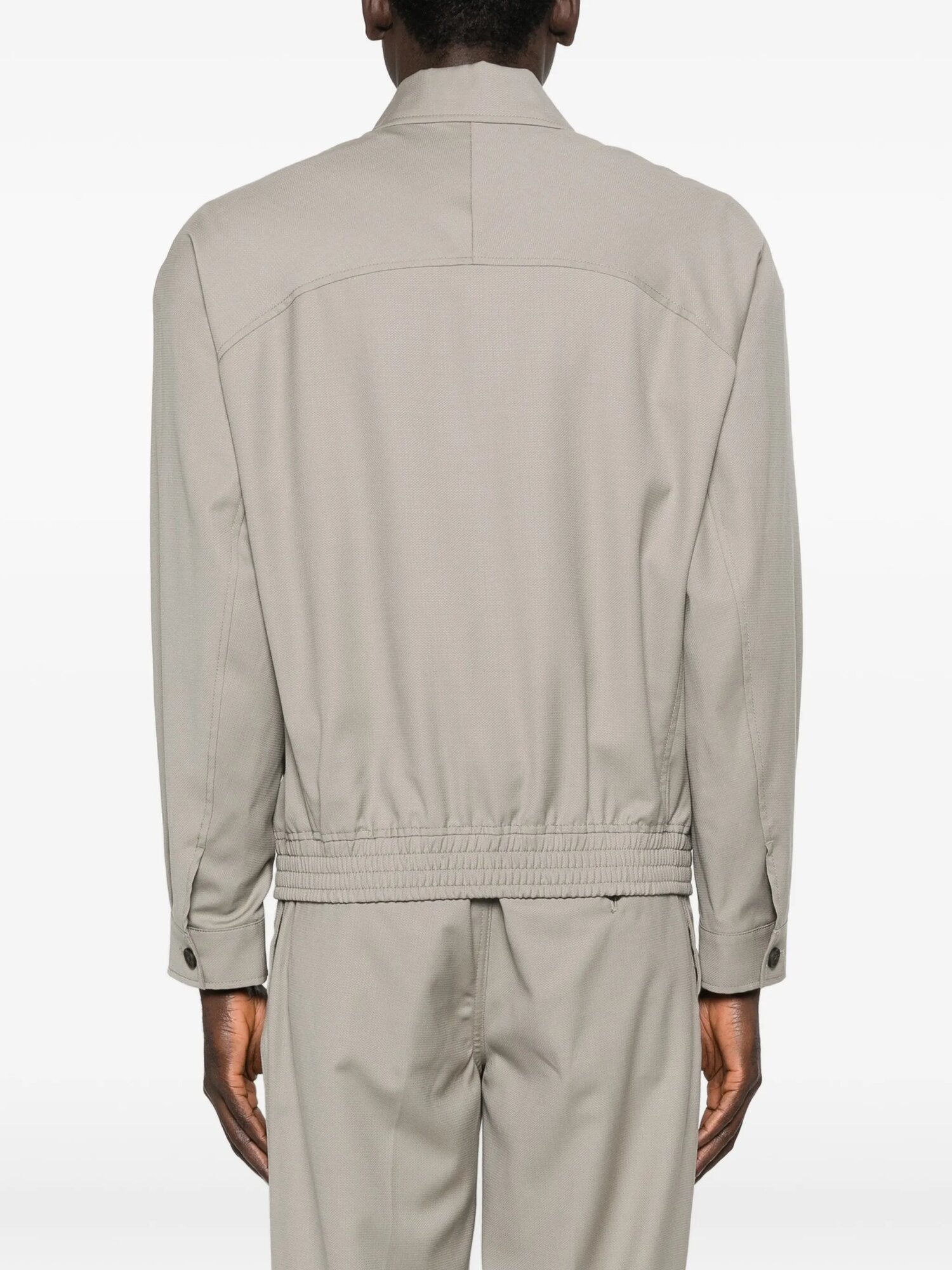 Куртка EMPORIO ARMANI Collar virgin wool jacket, размер 50, разноцветный — фото 1