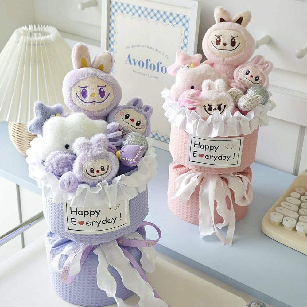 Мягкий букет из игрушек, коричнев(Рабу!) , 30 см
