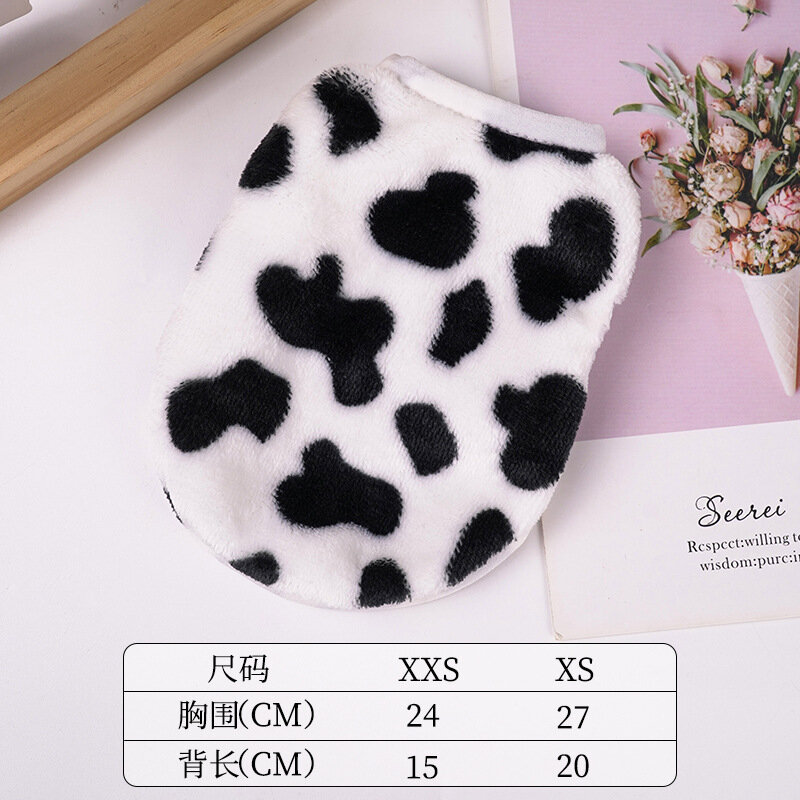 Маленький котенок, маленький тело, бишон, тедди, щенок, одежда для маленьких собак, 0.5kg чашек для чая, осень-зима, утолщенная, 1 штука, на 2 месяца