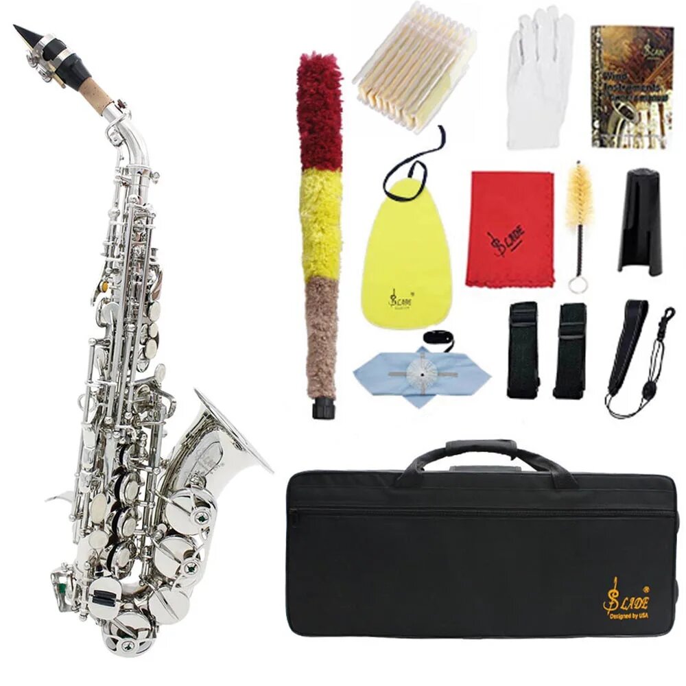 Саксофон SLADE Bb латунный Silver