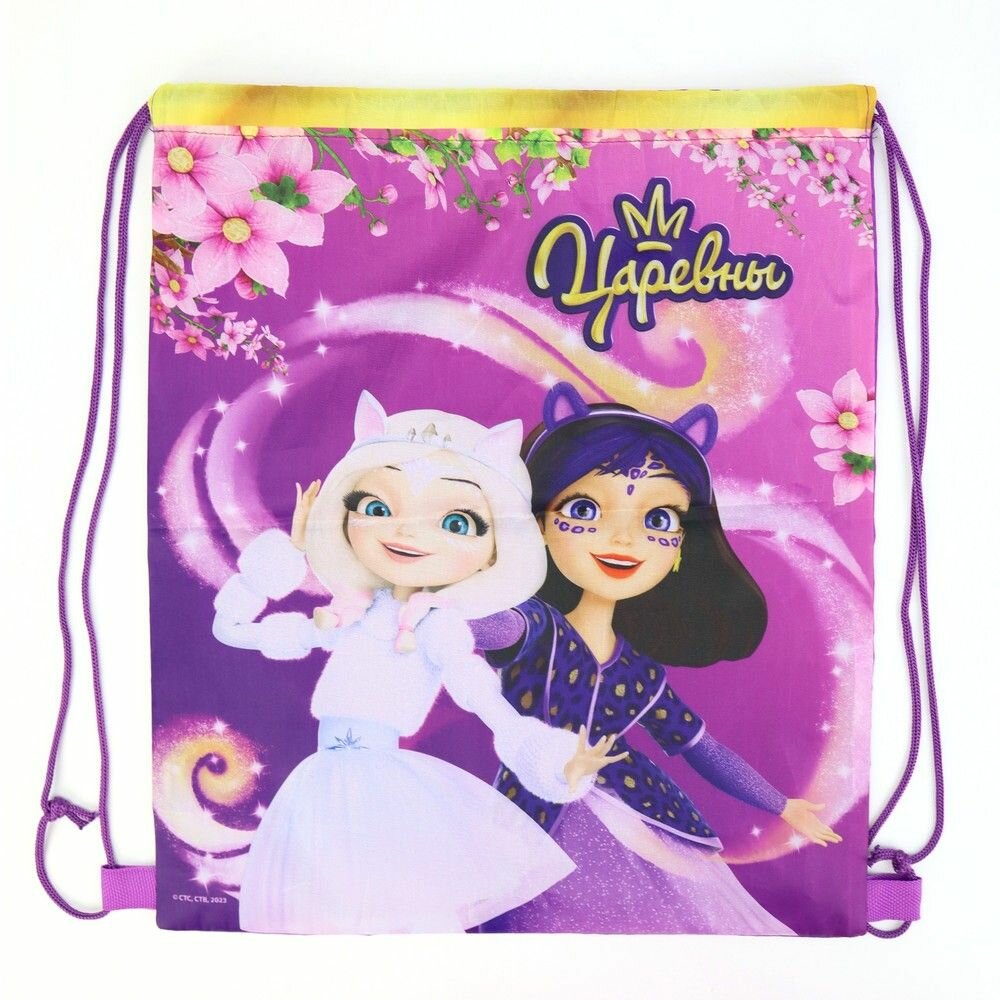 Сумка для хранения обуви, сменки /Сумка детская ND Play / Рюкзак для формы (Царевны, 35 х 41 см)