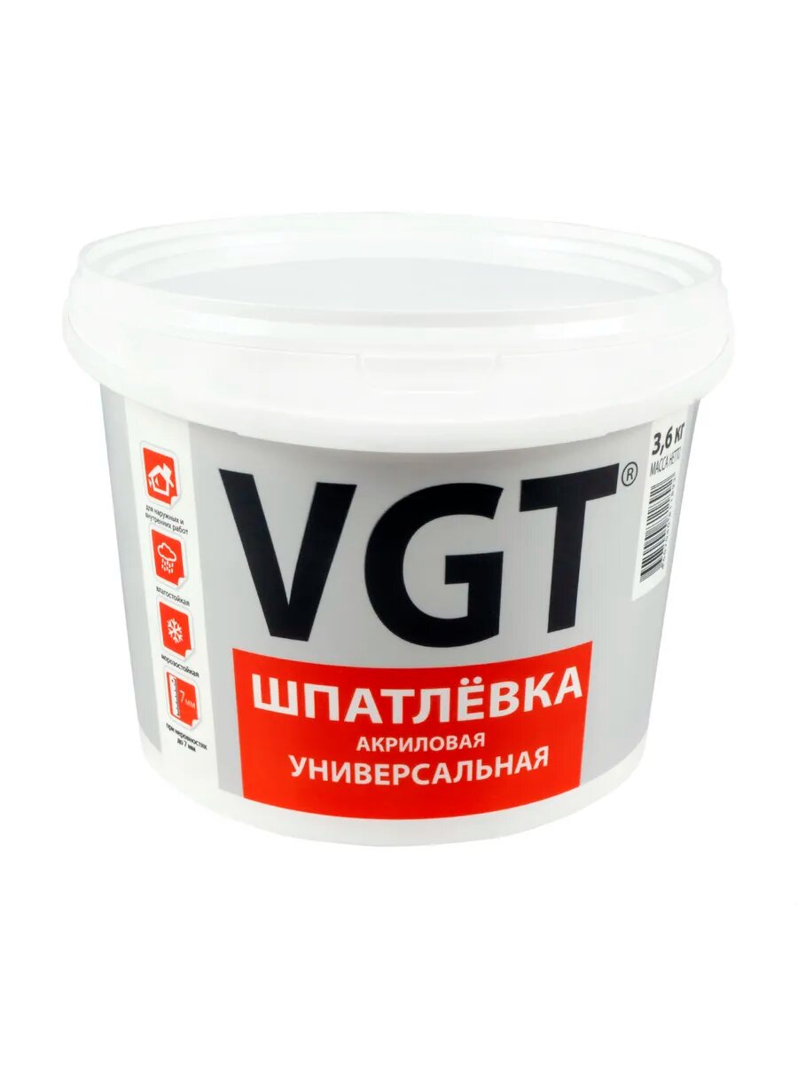 Шпатлевка универс. акриловая вн/нар работы 3,6кг