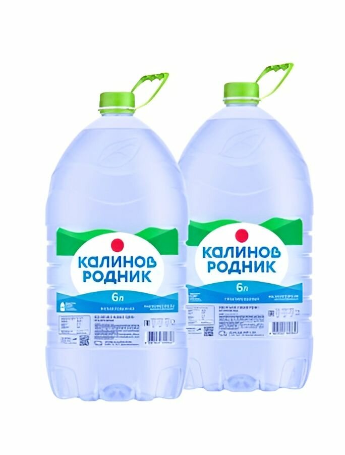Вода Калинов Родник питьевая негазированная, 6л. Набор 2 шт.